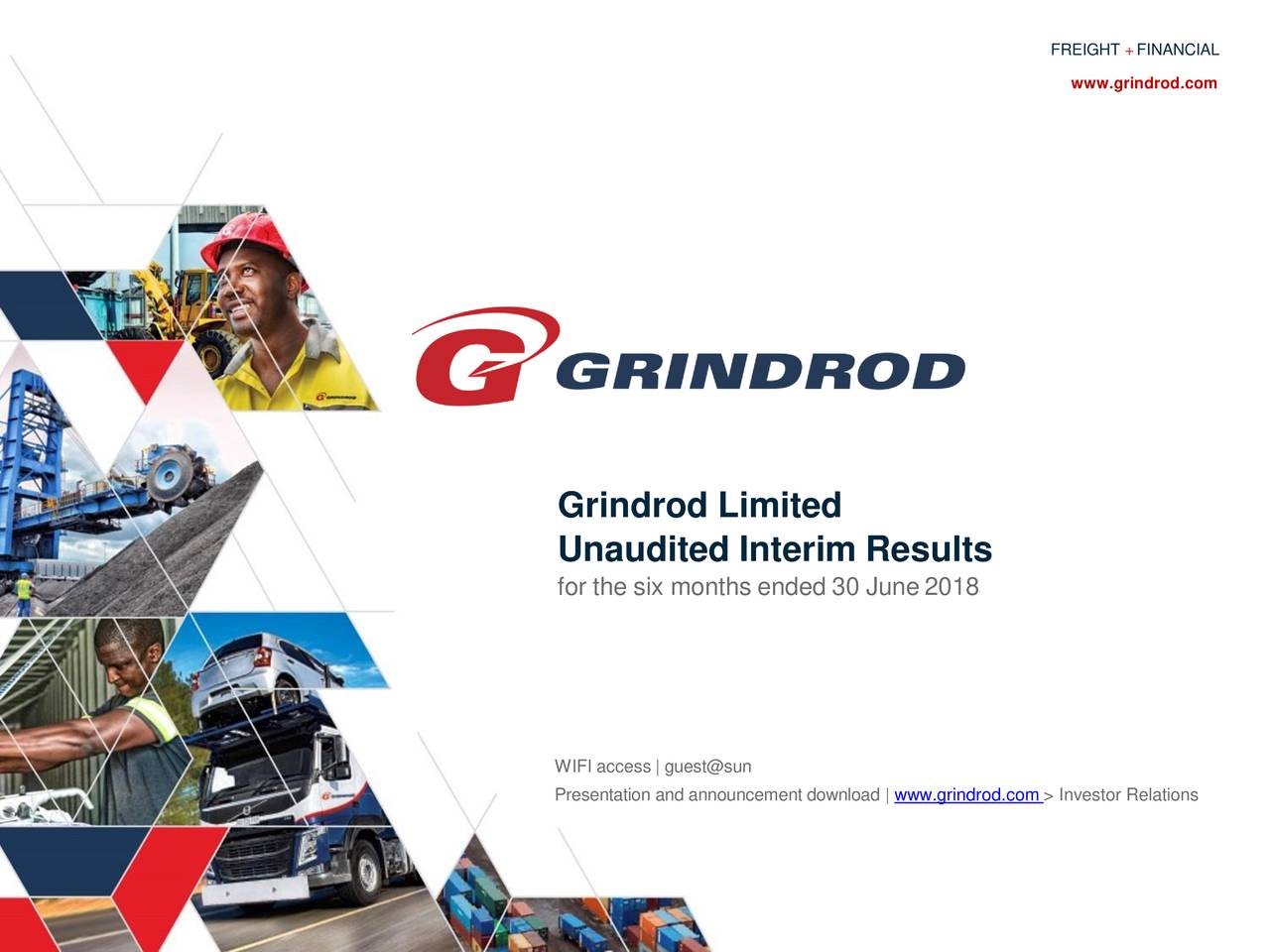 Grindrod Ltd. ADR 2018 Q2 - Results - Earnings Call Slides (OTCMKTS ...