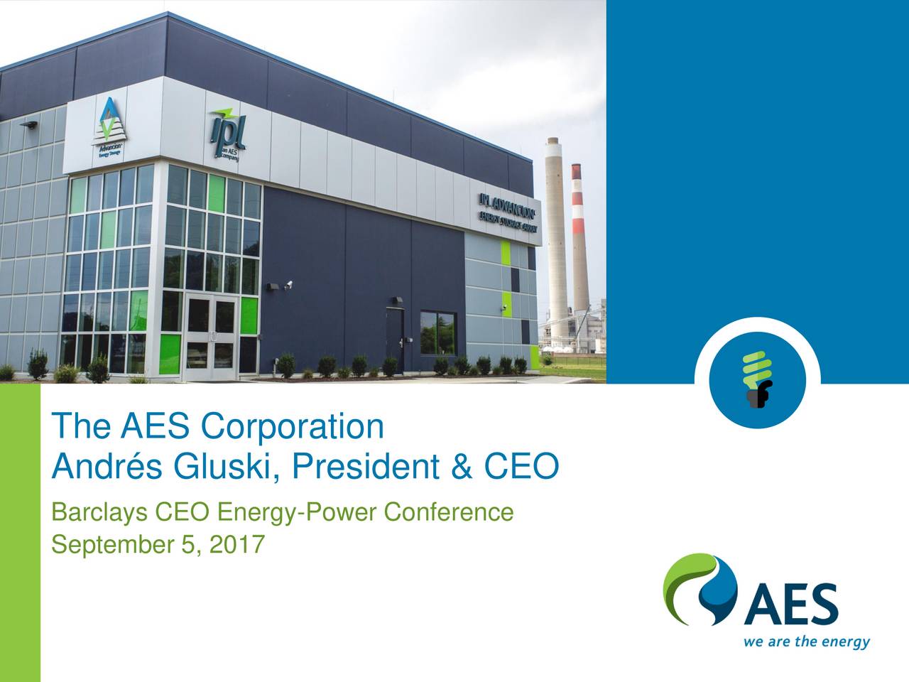 The AES Corporation (AES) Presents At Barclays CEO Energy-Power ...