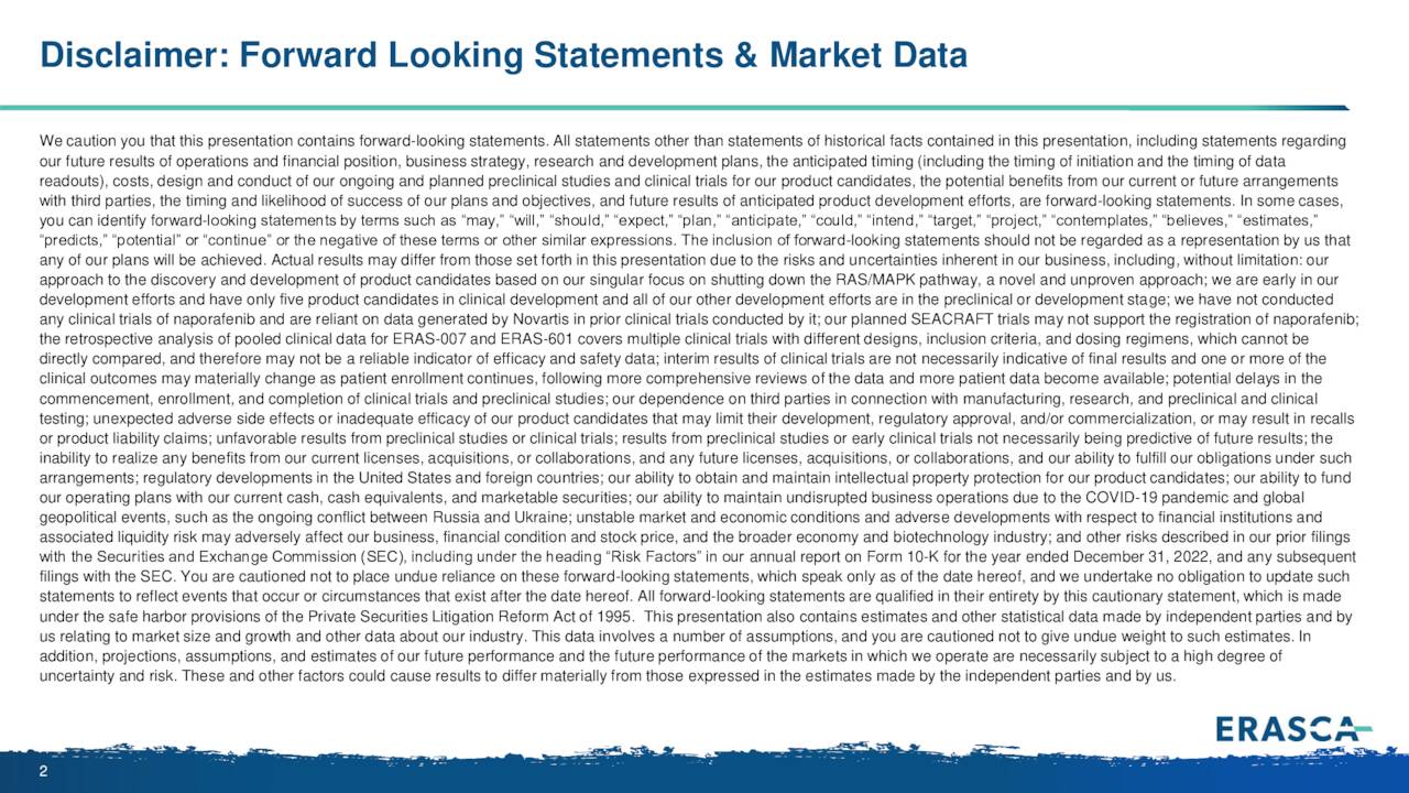 Erasca (ERAS) Investor Presentation - Slideshow (NASDAQ:ERAS) | Seeking ...