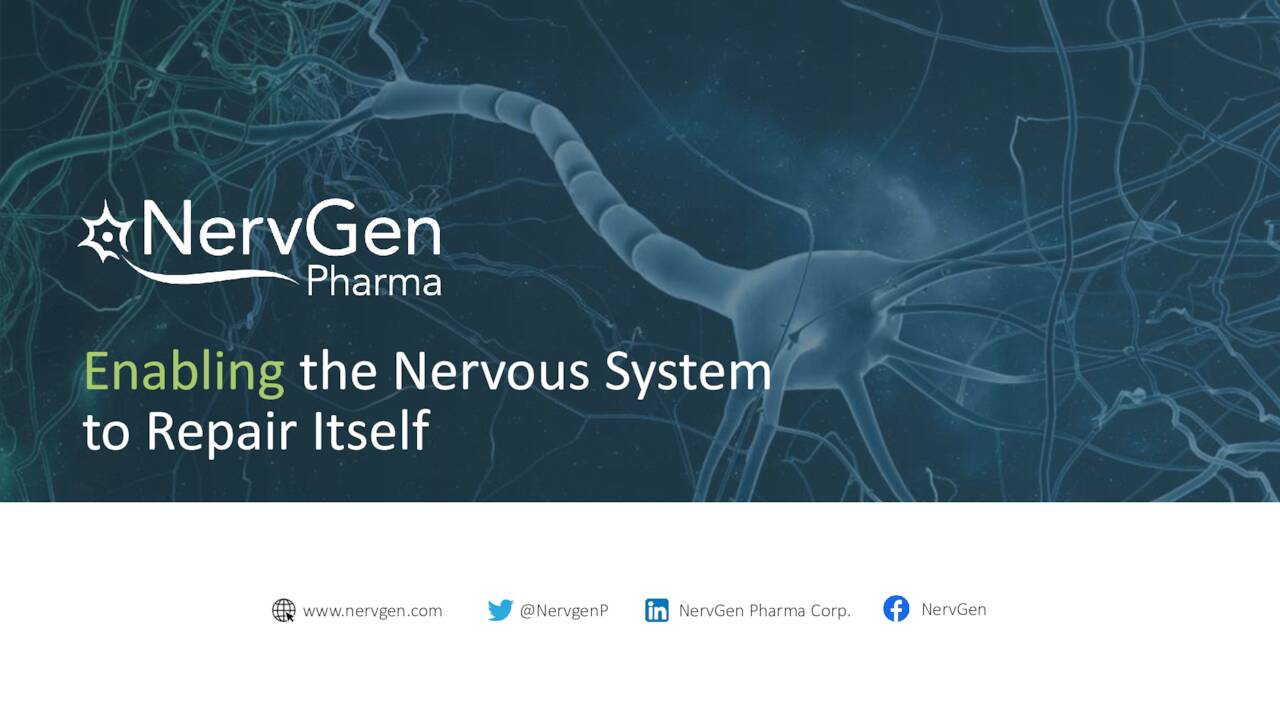 NervGen Pharma (NGENF) Investor Presentation - Slideshow (OTCMKTS:NGENF ...