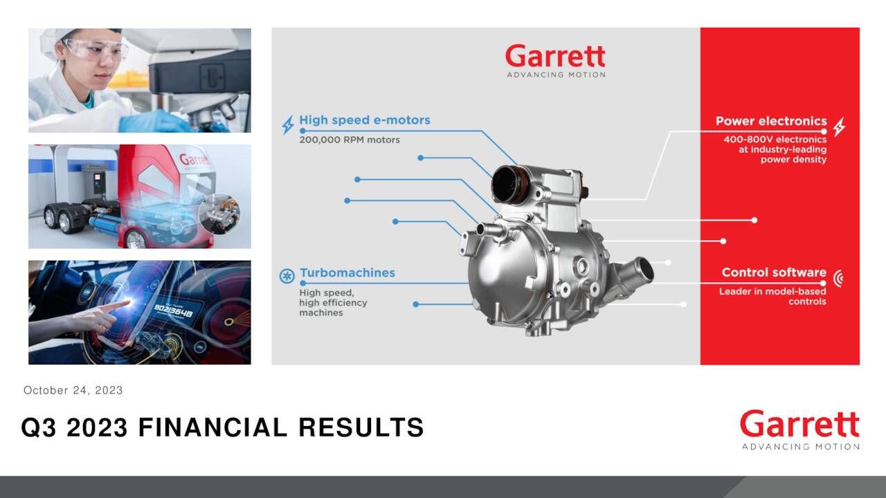 Garrett Motion Inc. 2023 Q3 - Results - Earnings Call Presentation ...