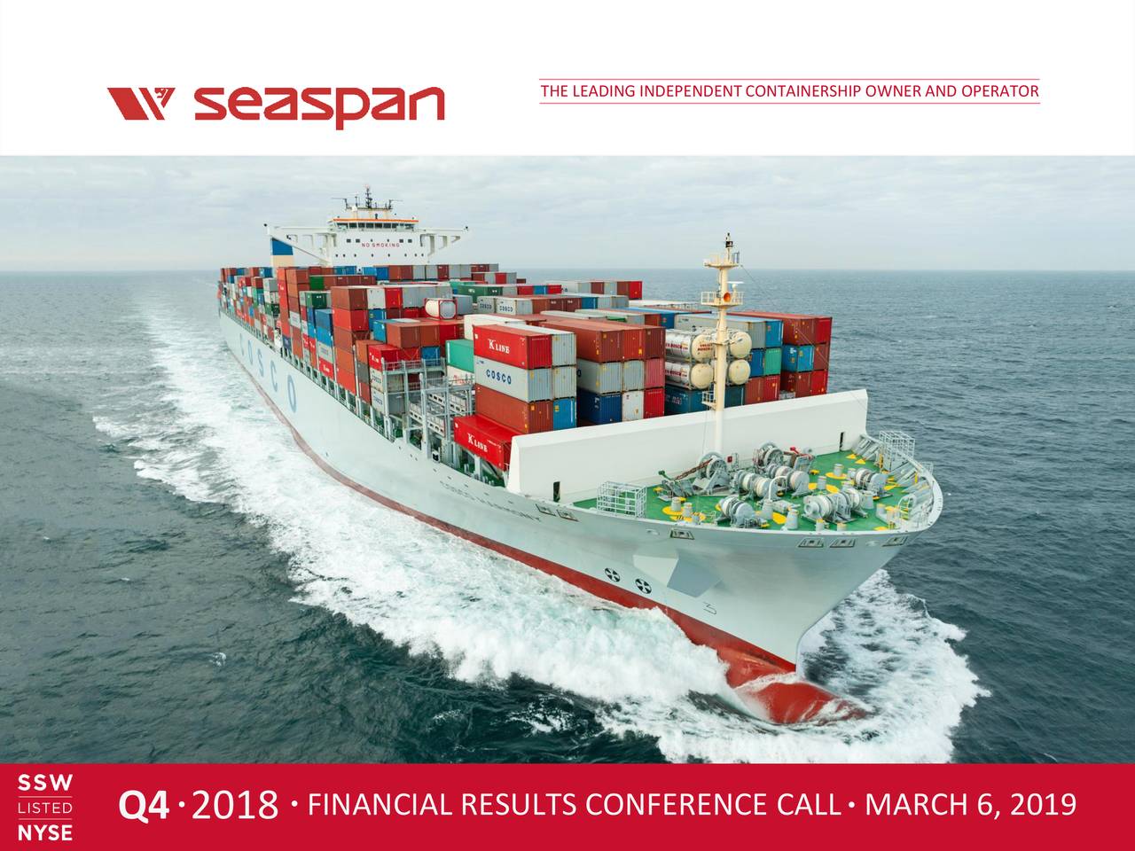 Seaspan Corporation 2018 Q4 - Results - Earnings Call Slides (OTCMKTS:FRFHF) | Seeking Alpha