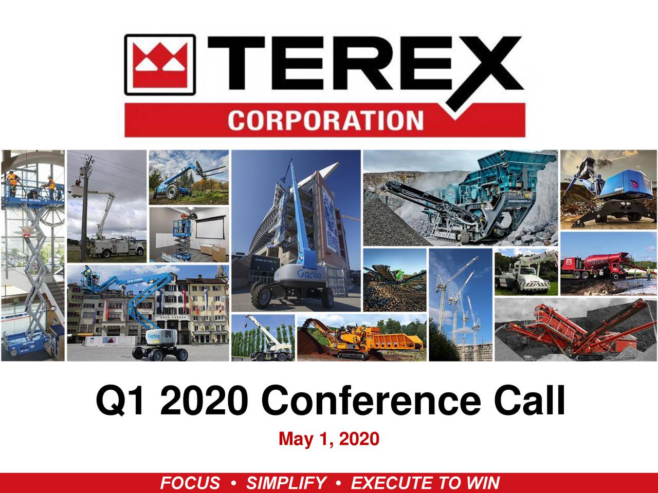 Terex Corporation 2020 Q1 - Results - Earnings Call Presentation (NYSE ...