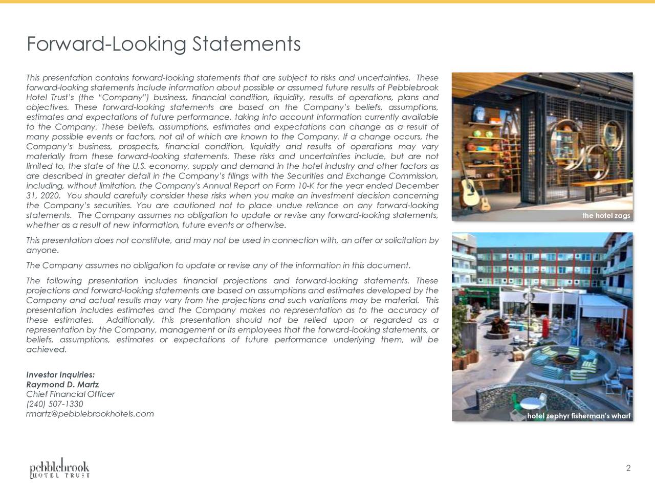 Pebblebrook Hotel Trust (PEB) Investor Presentation - Slideshow (NYSE ... Pebblebrook Hotel Trust (PEB) Investor Presentation - Slideshow (NYSE ...