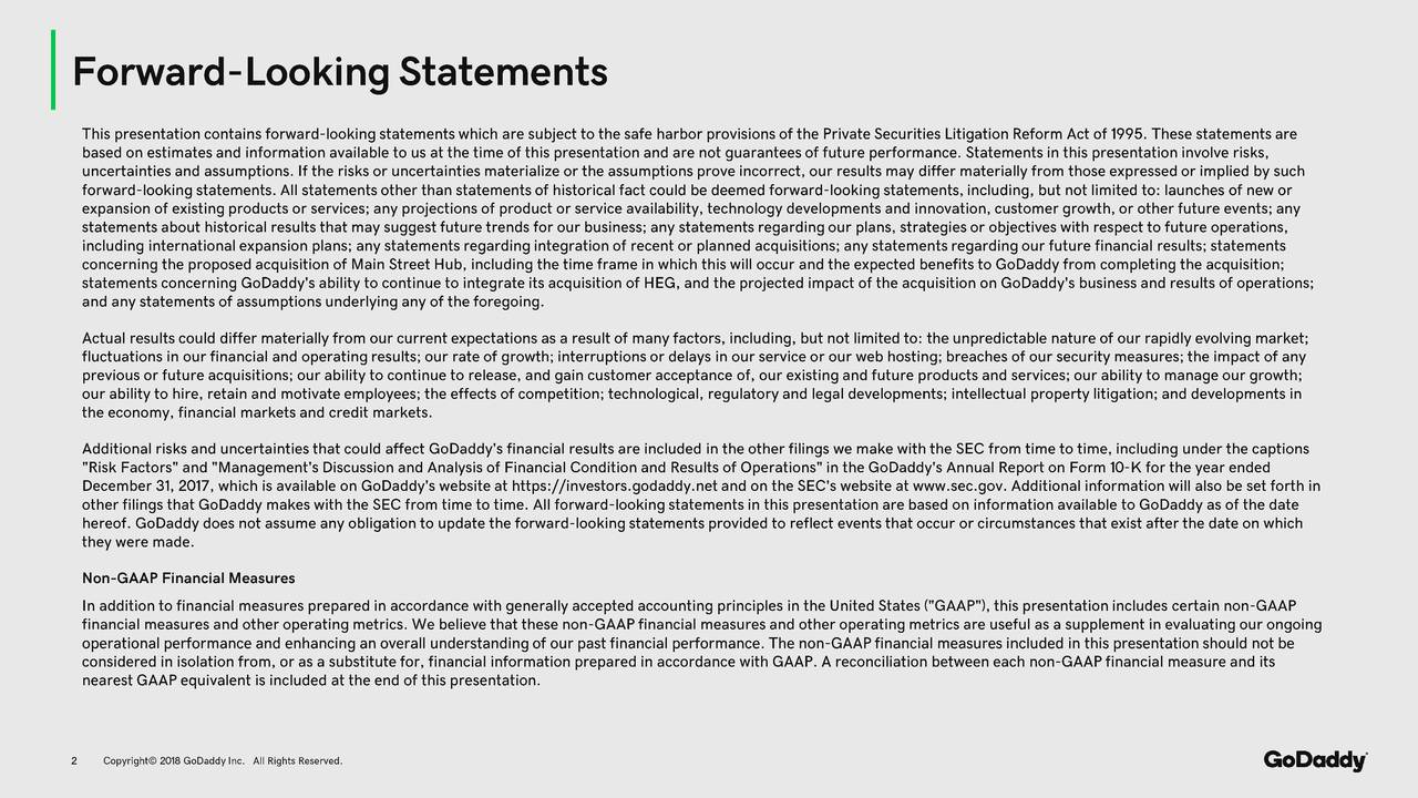 GoDaddy (GDDY) Investor Presentation - Slideshow (NYSE:GDDY) | Seeking ...