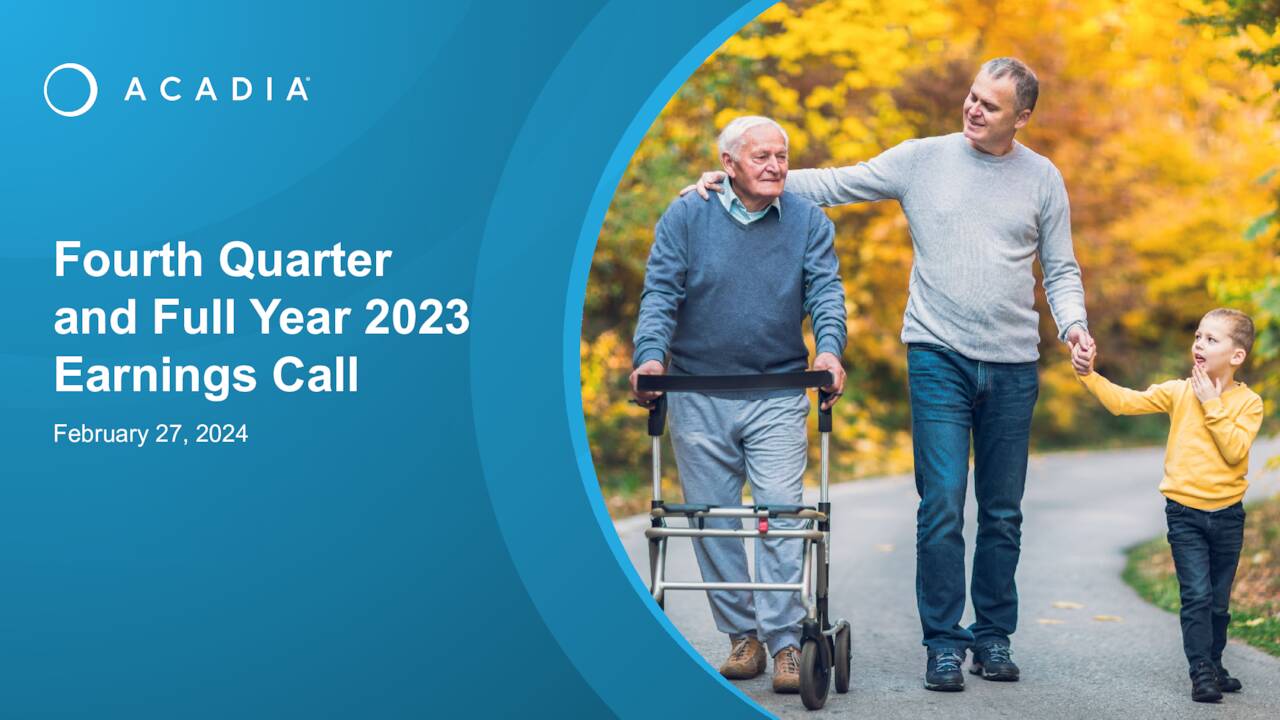 ACADIA Pharmaceuticals Inc. 2023 Q4 - Results - Earnings Call ...