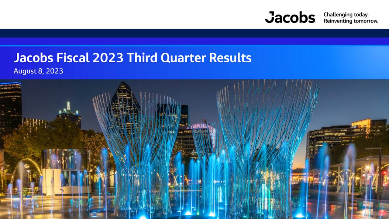 Jacobs Solutions Inc. 2023 Q3 - Results - Earnings Call Presentation ...