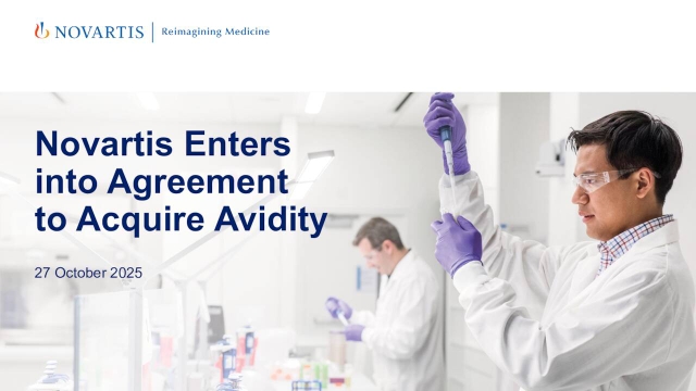 Novartis AG (NVS) Avidity Biosciences, Inc., - M&A Call - Slideshow ...
