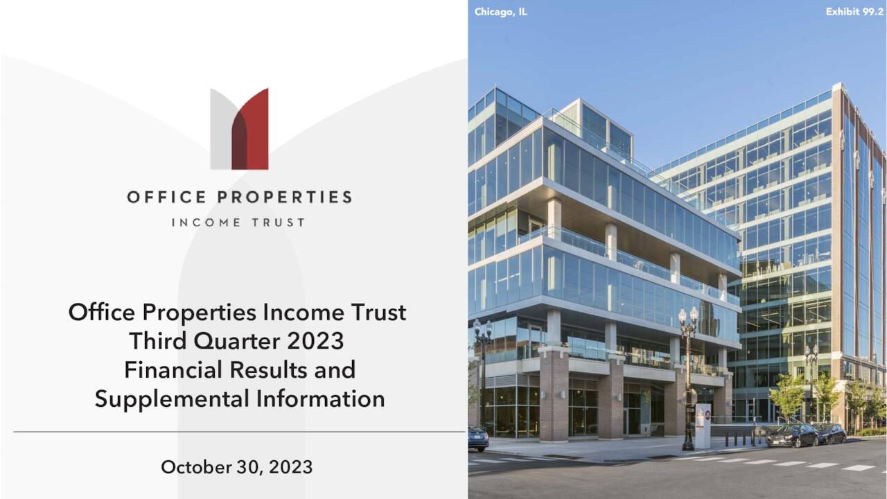 Office Properties Income Trust 2023 Q3 - Results - Earnings Call Presentation (NASDAQ:OPI ...
