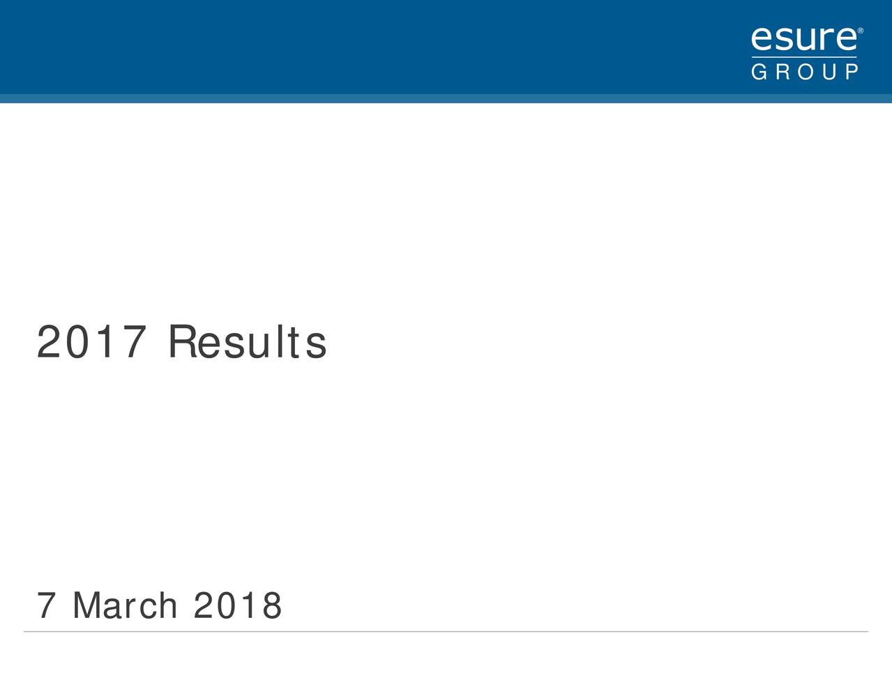 Esure Group PLC ADR 2017 Q4 - Results - Earnings Call Slides (OTCMKTS ...