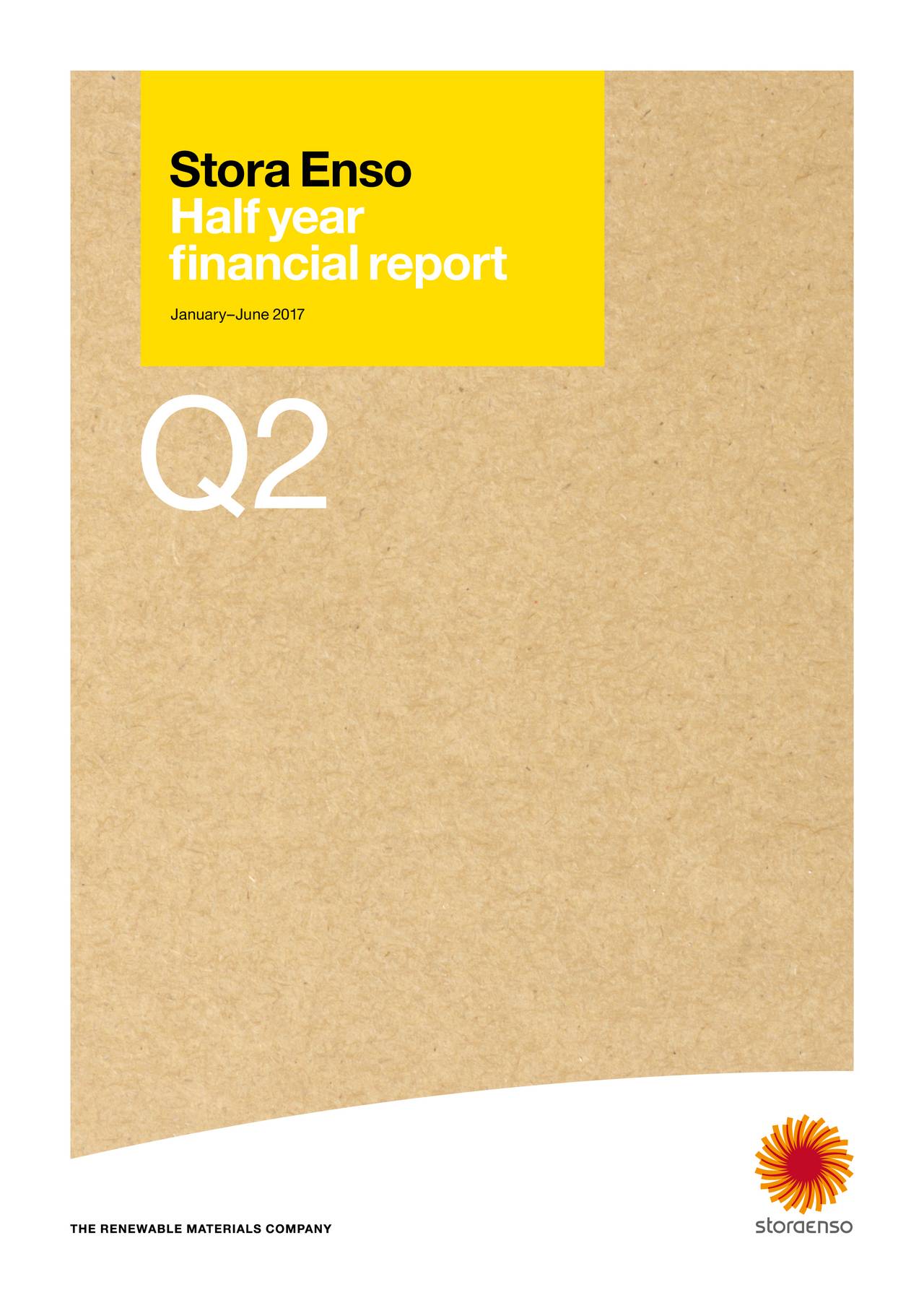 Stora Enso Oyj 2017 Q2 - Results - Earnings Call Slides (OTCMKTS:SEOJF) | Seeking Alpha