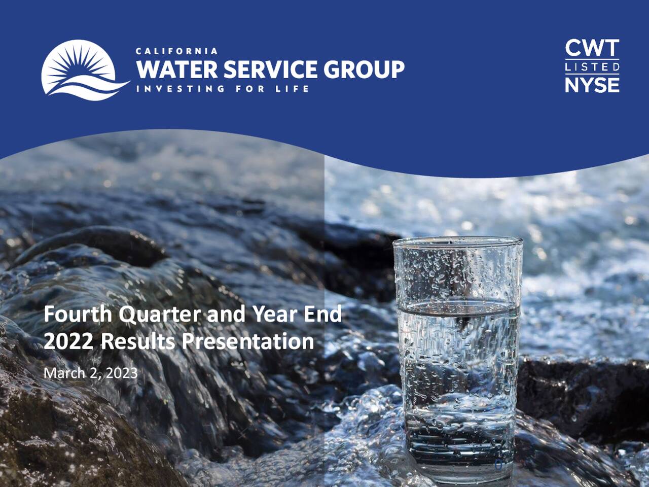 California Water Service Group 2022 Q4 - Results - Earnings Call ...