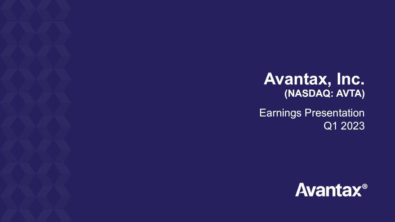 Avantax, Inc. 2023 Q1 - Results - Earnings Call Presentation (NASDAQ:AVTA-DEFUNCT-566) | Seeking ...