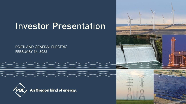 Portland General Electric Company (POR) Investor Presentation ...
