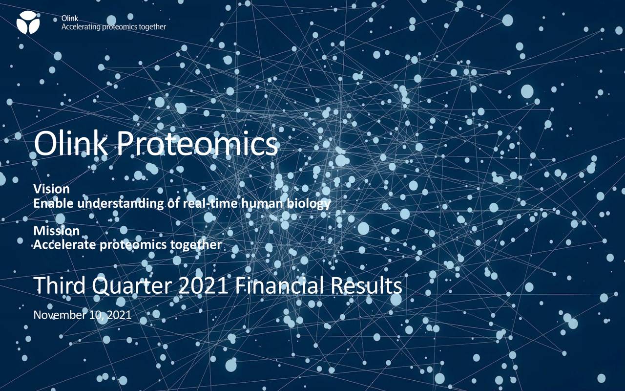 Olink Holding AB (publ) 2021 Q3 - Results - Earnings Call Presentation ...