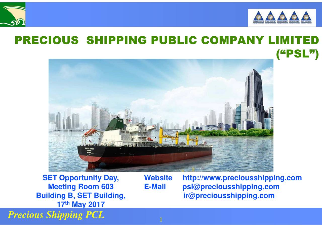 Precious Shipping Public (PSGFF) Investor Presentation - Slideshow ...