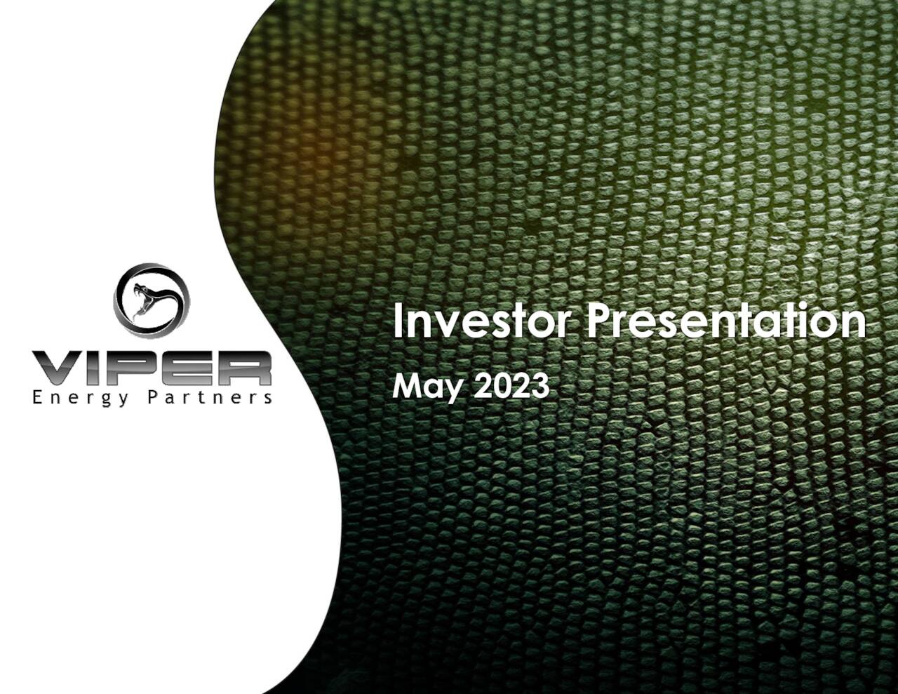 Viper Energy Partners LP 2023 Q1 - Results - Earnings Call Presentation ...