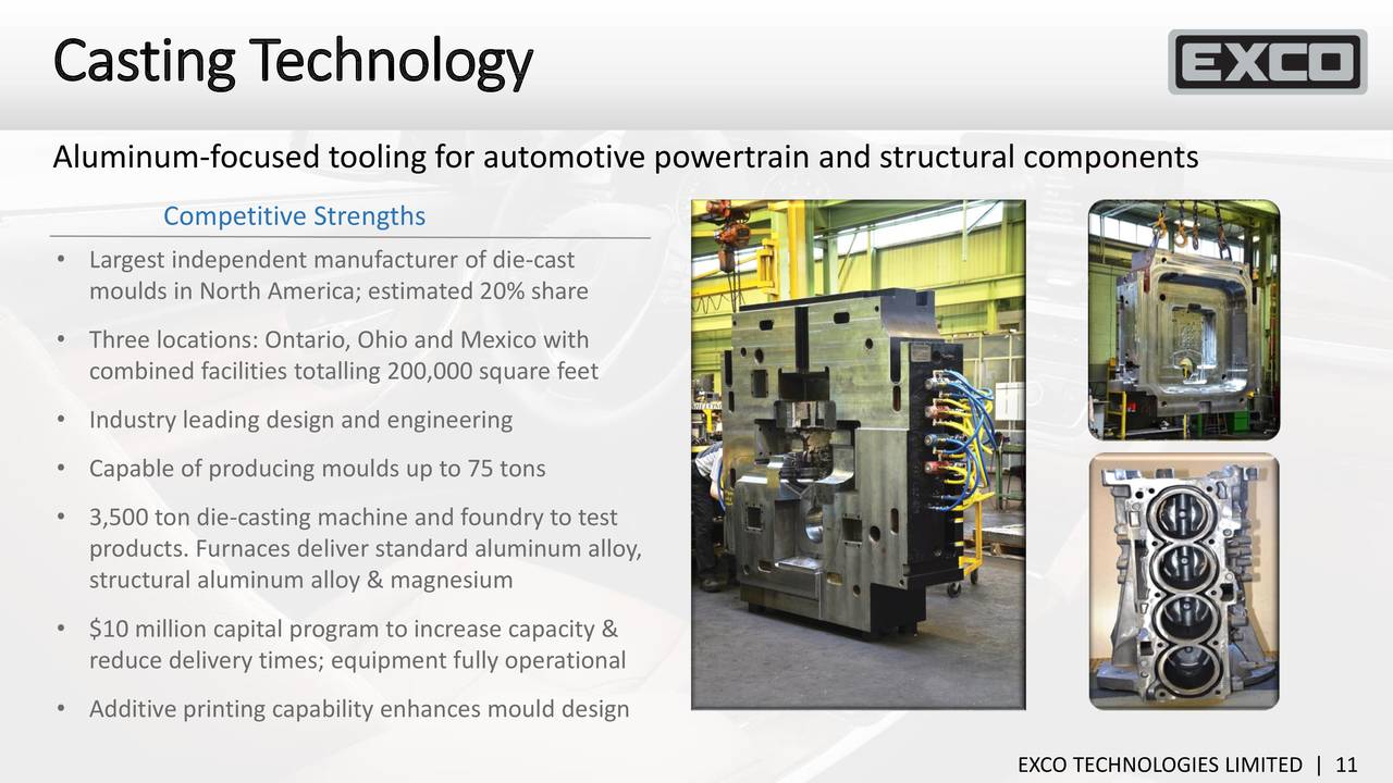 Exco Technologies Ltd. 2018 Q2 - Results - Earnings Call Slides ...