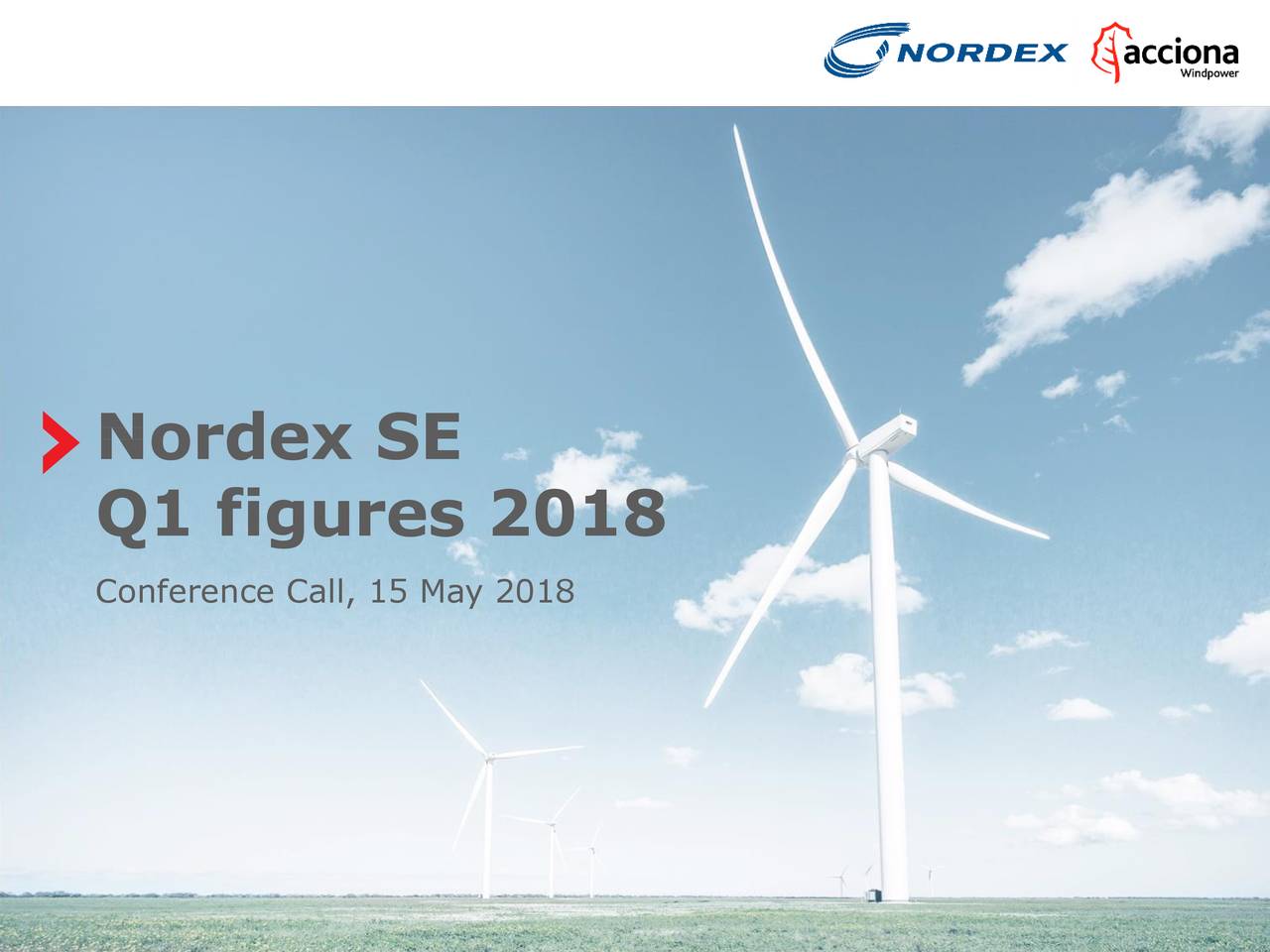 NORDEX SE ADR 2018 Q1 - Results - Earnings Call Slides (OTCMKTS:NRXXY) | Seeking Alpha