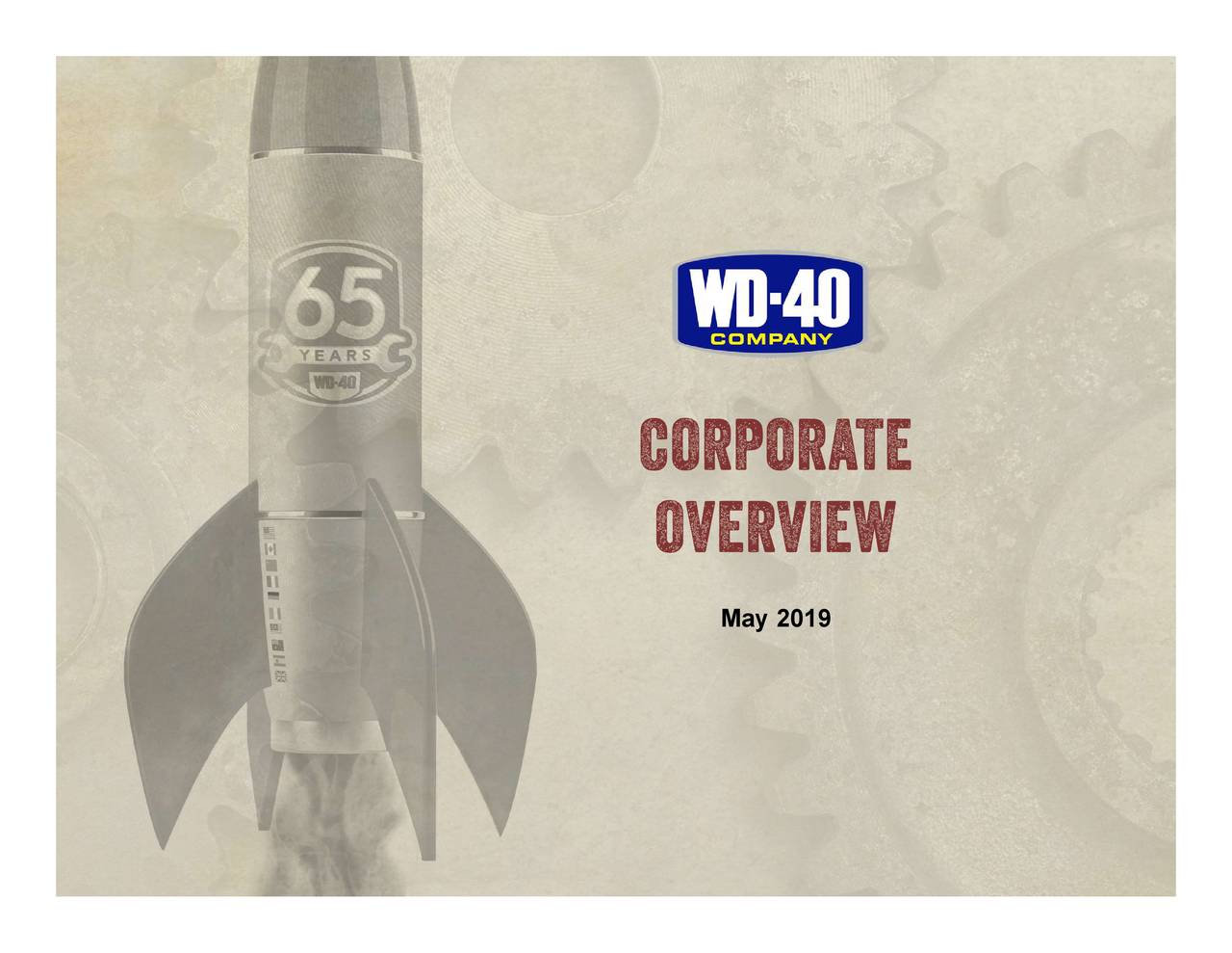 WD-40 (WDFC) Investor Presentation - Slideshow (NASDAQ:WDFC) | Seeking ...