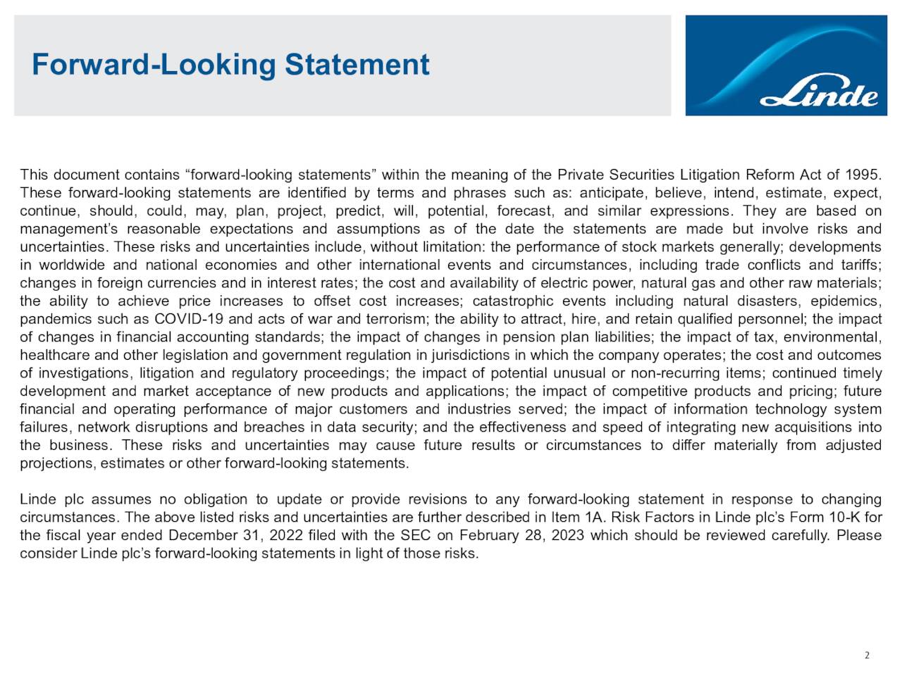 Linde plc 2023 Q2 - Results - Earnings Call Presentation (NASDAQ:LIN ...