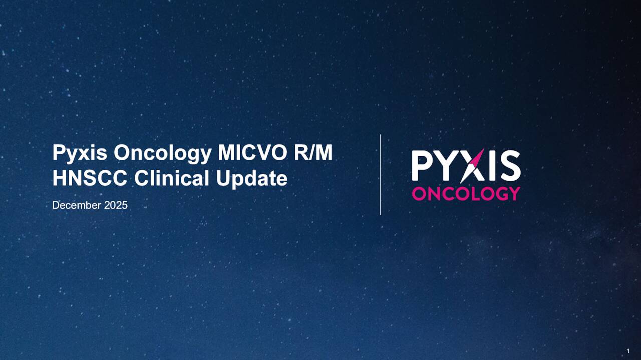 Pyxis Oncology, Inc. (PYXS) Discusses Preliminary Phase 1 Data for ...