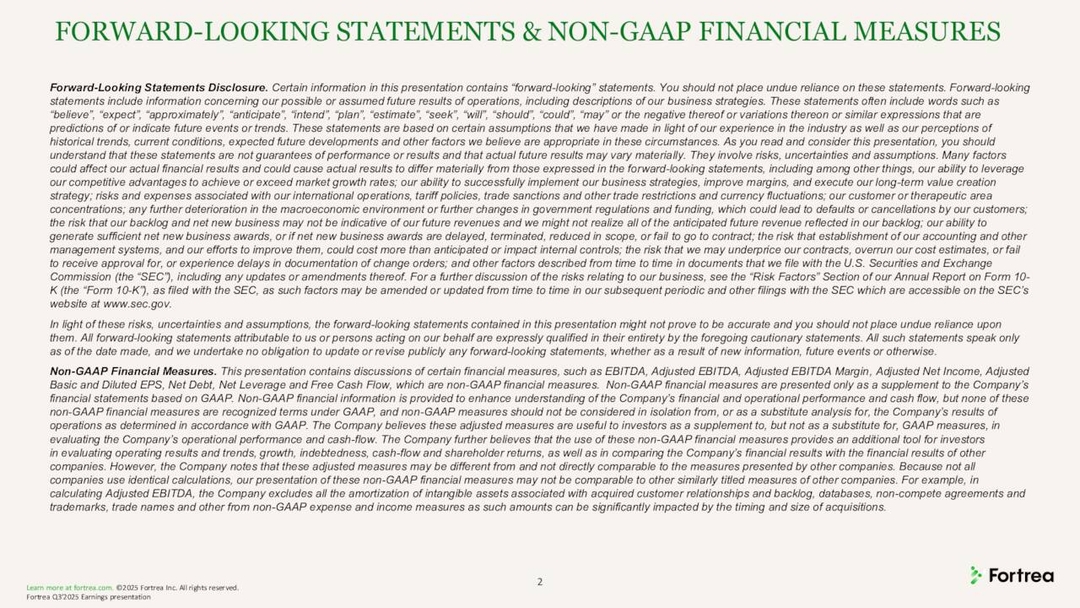 Fortrea Holdings Inc. 2025 Q3 - Results - Earnings Call Presentation ...