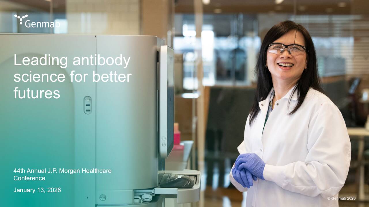 Genmab A/S (GMAB) Presents at 44th Annual J.P. Morgan Healthcare ...