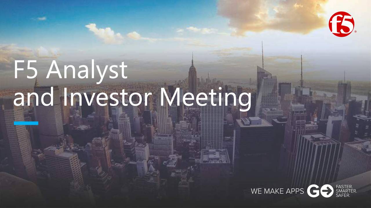 F5 Networks (FFIV) Investor Presentation - Slideshow (NASDAQ:FFIV ...