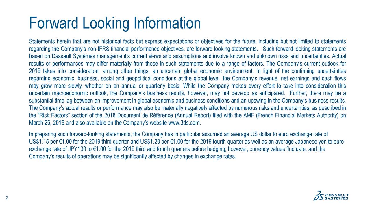 Dassault Systèmes SE 2019 Q2 - Results - Earnings Call Slides (OTCMKTS ...