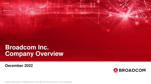 Broadcom Inc. 2022 Q4 - Results - Earnings Call Presentation (NASDAQ ...