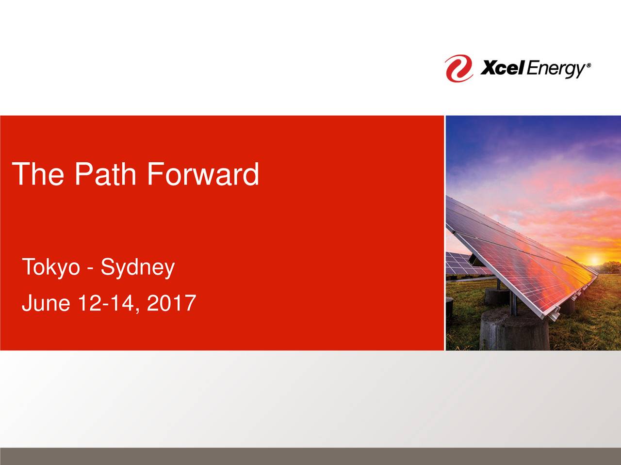 Xcel Energy XEL Investor Presentation Slideshow NASDAQ XEL Xcel Energy XEL Investor Presentation Slideshow NASDAQ XEL