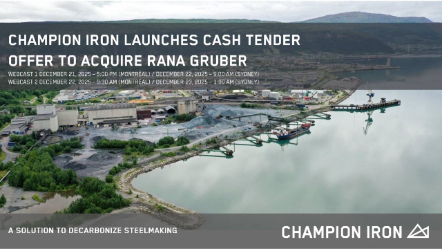 Champion Iron Limited (CIA:CA) Rana Gruber ASA - M&A Call - Slideshow ...