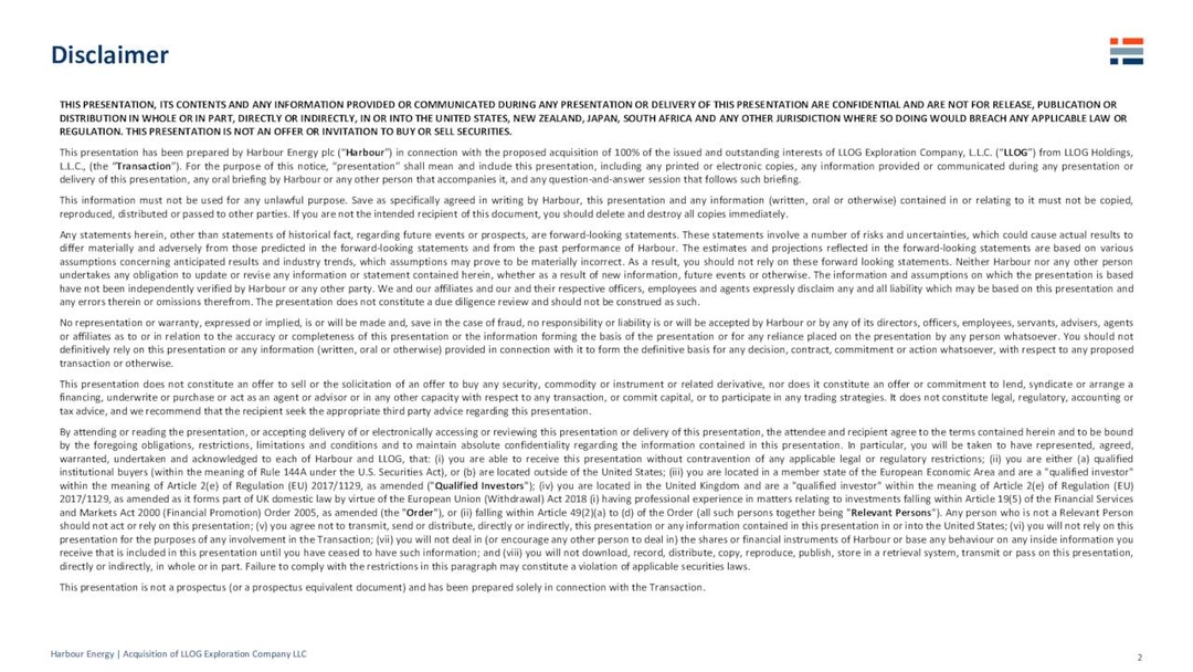 Harbour Energy plc (HBRIY) Harbour Energy plc, - M&A Call - Slideshow ...