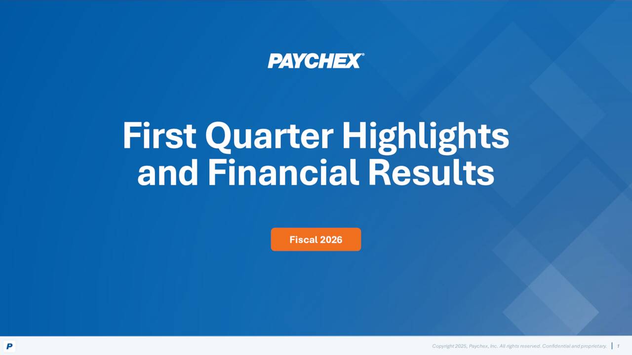 Paychex, Inc. 2026 Q1 - Results - Earnings Call Presentation (NASDAQ:PAYX) 2025-09-30 | Seeking ...