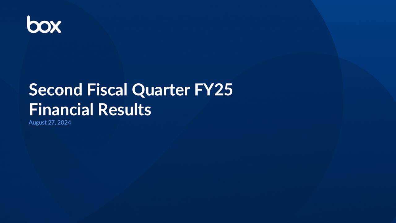 Box, Inc. 2025 Q2 - Results - Earnings Call Presentation (NYSE:BOX ...