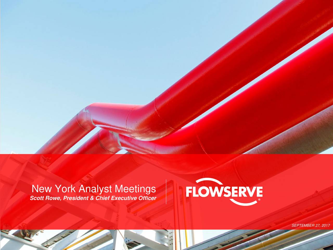 Flowserve Investor Call , Flowserve Updates Timing of Second Quarter ...