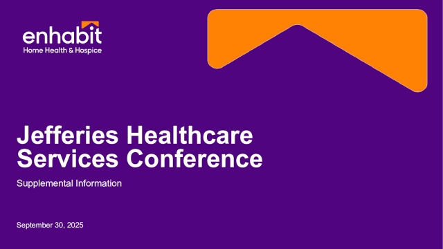 Enhabit, Inc. (EHAB) Presents at Jefferies 2025 Healthcare Services ...