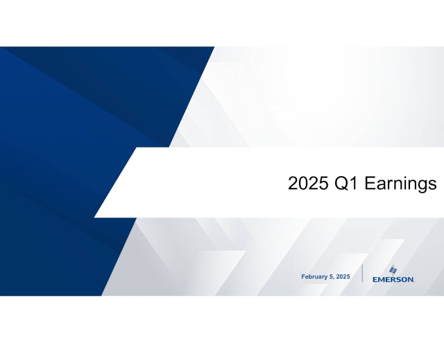 Emerson Electric Co. 2025 Q1 - Results - Earnings Call Presentation ...