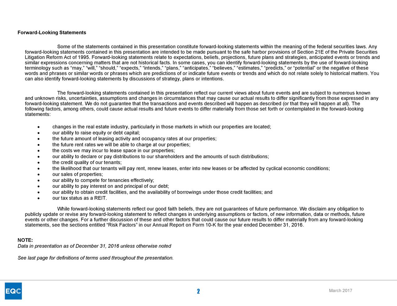 Equity Commonwealth (EQC) Presents At Citi Global Property CEO ...