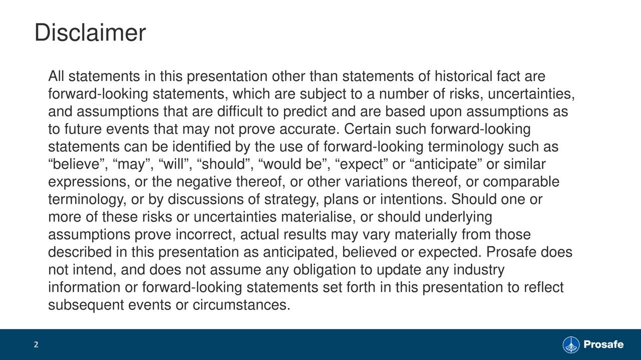 Prosafe SE 2020 Q2 - Results - Earnings Call Presentation (OTCMKTS ...
