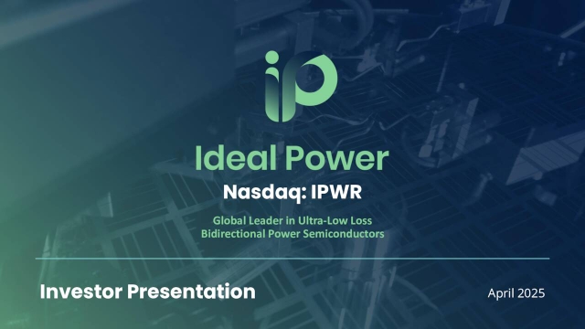 Ideal Power Inc. 2025 Q1 - Results - Earnings Call Presentation (NASDAQ ...