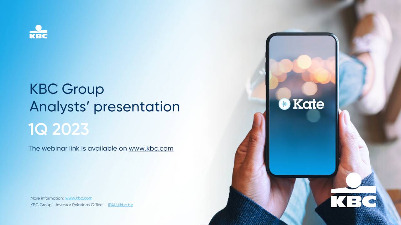 KBC Group NV 2023 Q1 - Results - Earnings Call Presentation (OTCMKTS:KBCSF) | Seeking Alpha