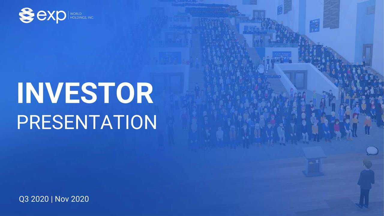 eXp World Holdings, Inc. 2020 Q3 - Results - Earnings Call Presentation ...