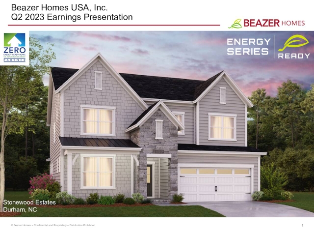 Beazer Homes USA, Inc. 2023 Q2 - Results - Earnings Call Presentation ...