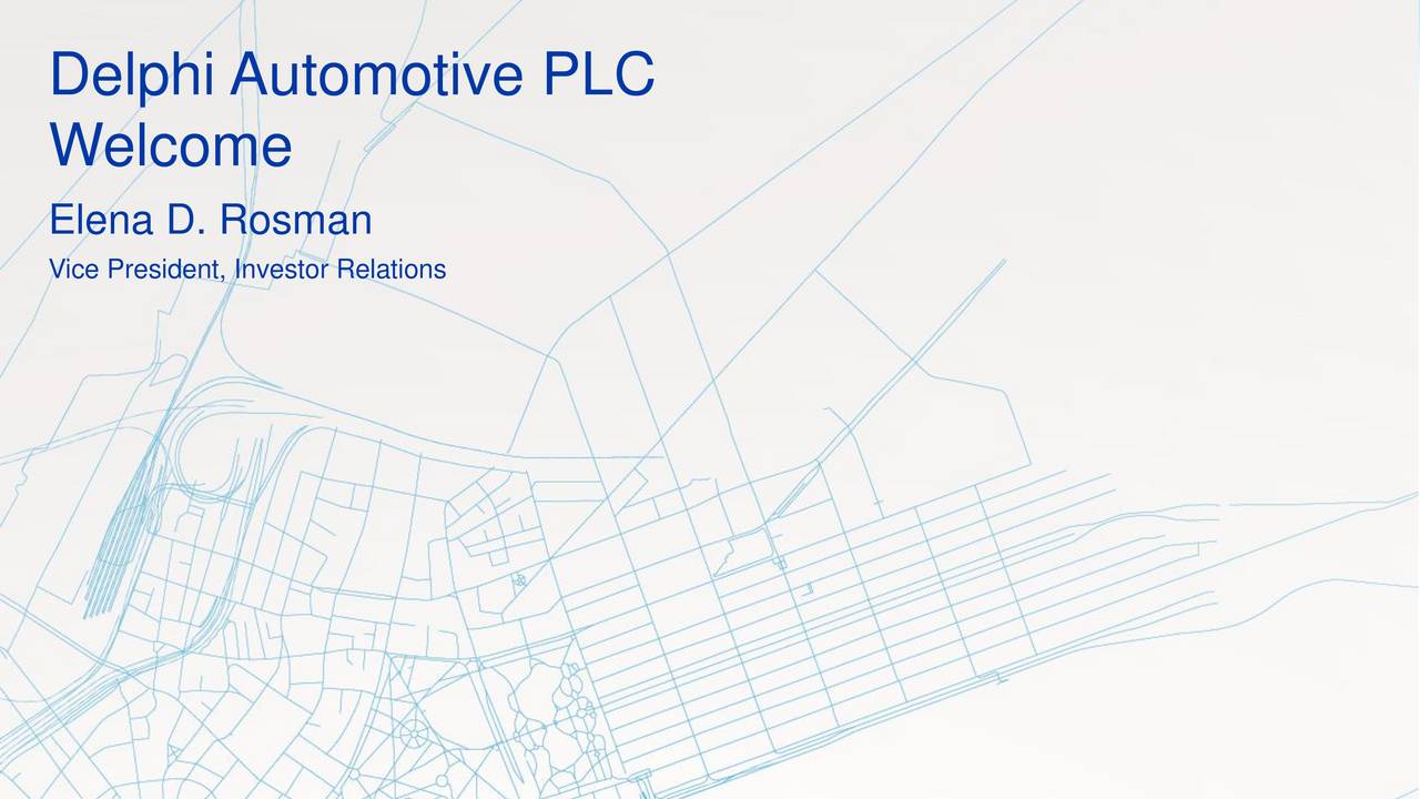 Delphi Automotive (DLPH) Investor Presentation - Slideshow (NYSE:DLPH ...