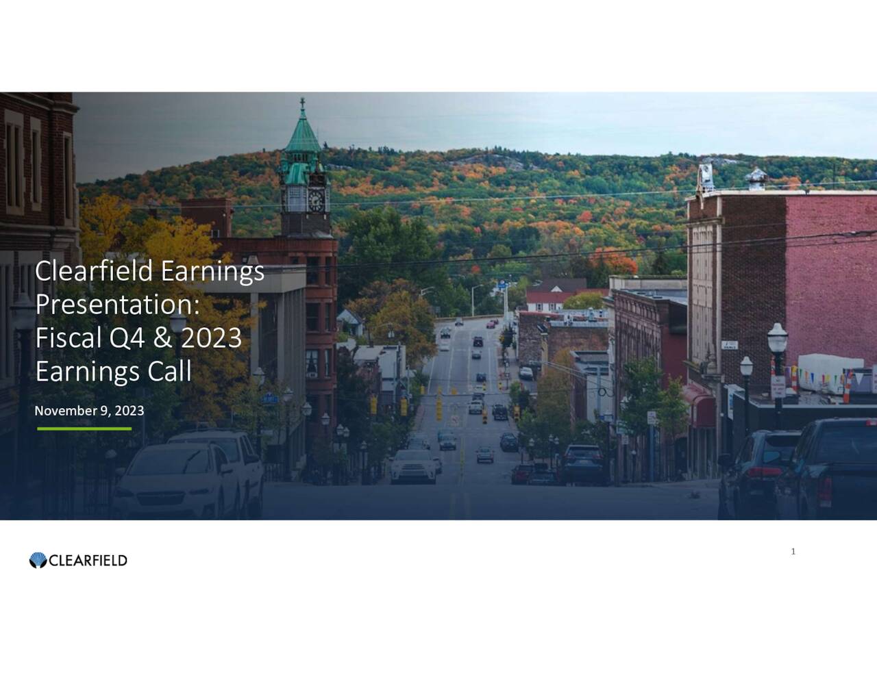 Clearfield, Inc. 2023 Q4 - Results - Earnings Call Presentation (NASDAQ:CLFD) | Seeking Alpha