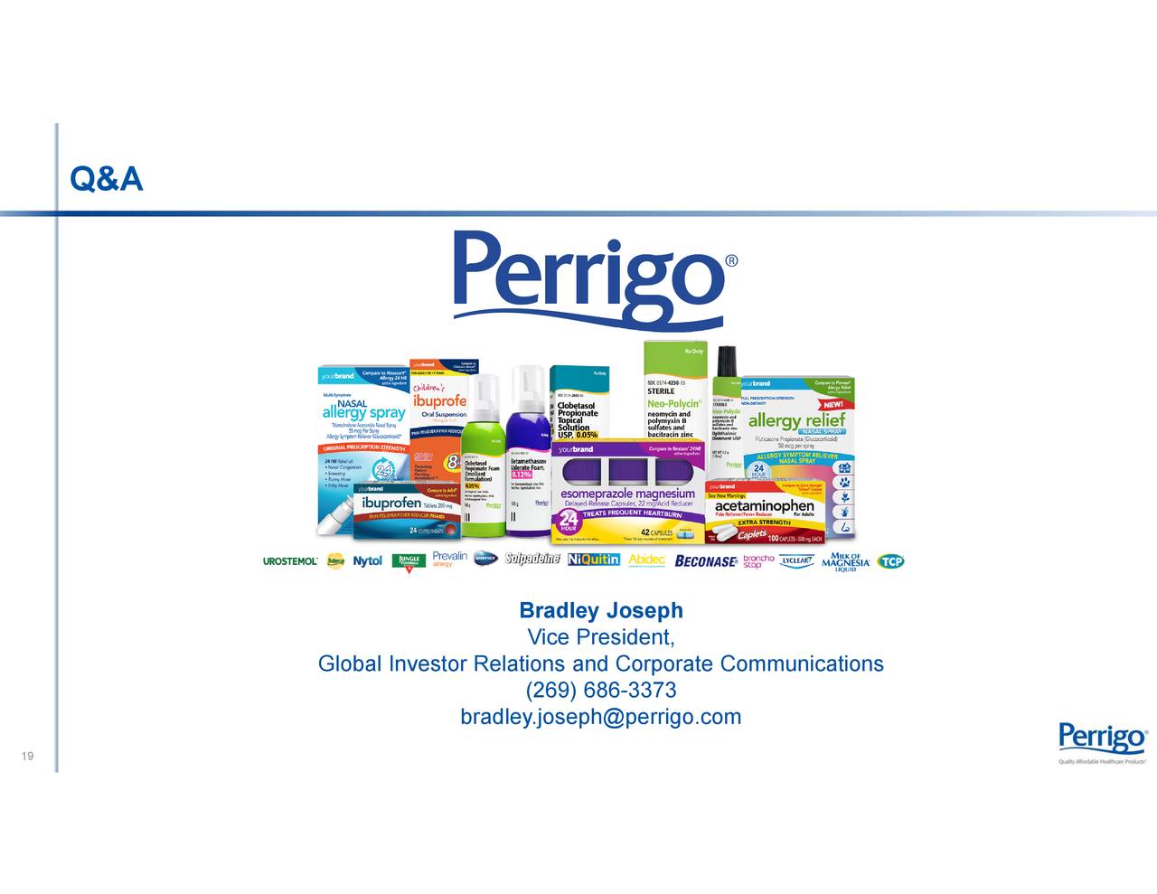 Perrigo Company 2018 Q2 - Results - Earnings Call Slides (NYSE:PRGO ...