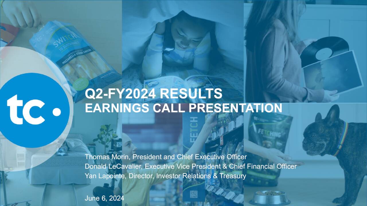 Transcontinental Inc. 2024 Q2 - Results - Earnings Call Presentation (OTCMKTS:TCLAF) | Seeking Alpha