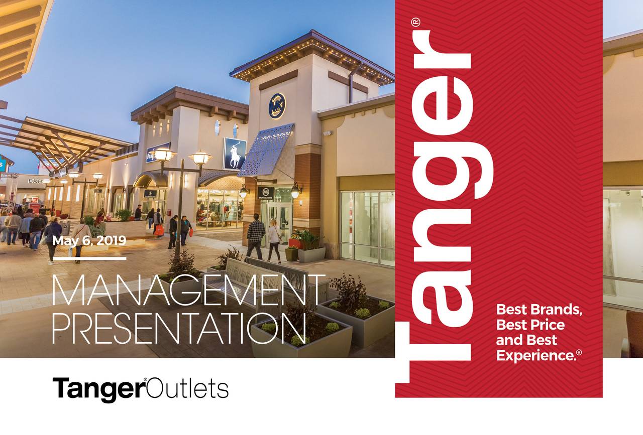 Tanger Factory Outlet Centers, Inc. 2019 Q1 - Results - Earnings Call ...